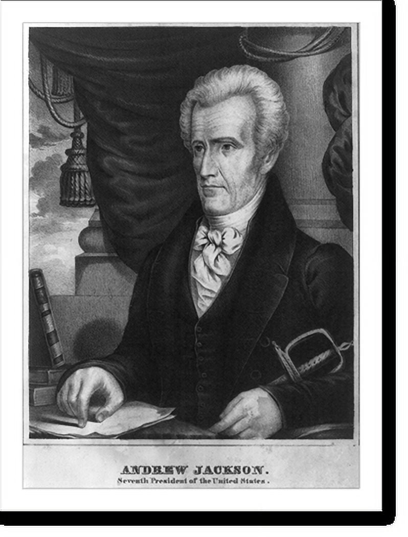Historic Print, Andrew Jackson: Seventh President of the United States ...