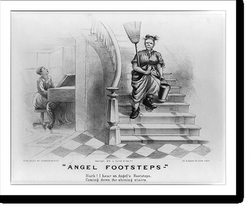 Historic Print, Angel footsteps: Hark! I hear an angel's footsteps ...