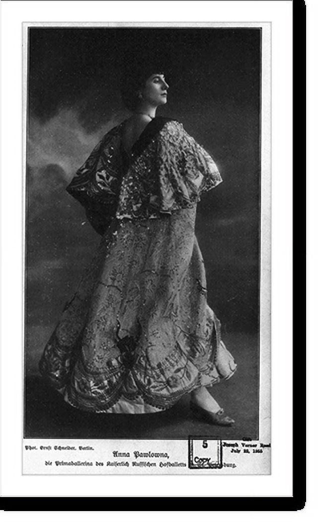 Historic Print, [Anna Pavlova, 1885-1931, full length, standing, facing ...
