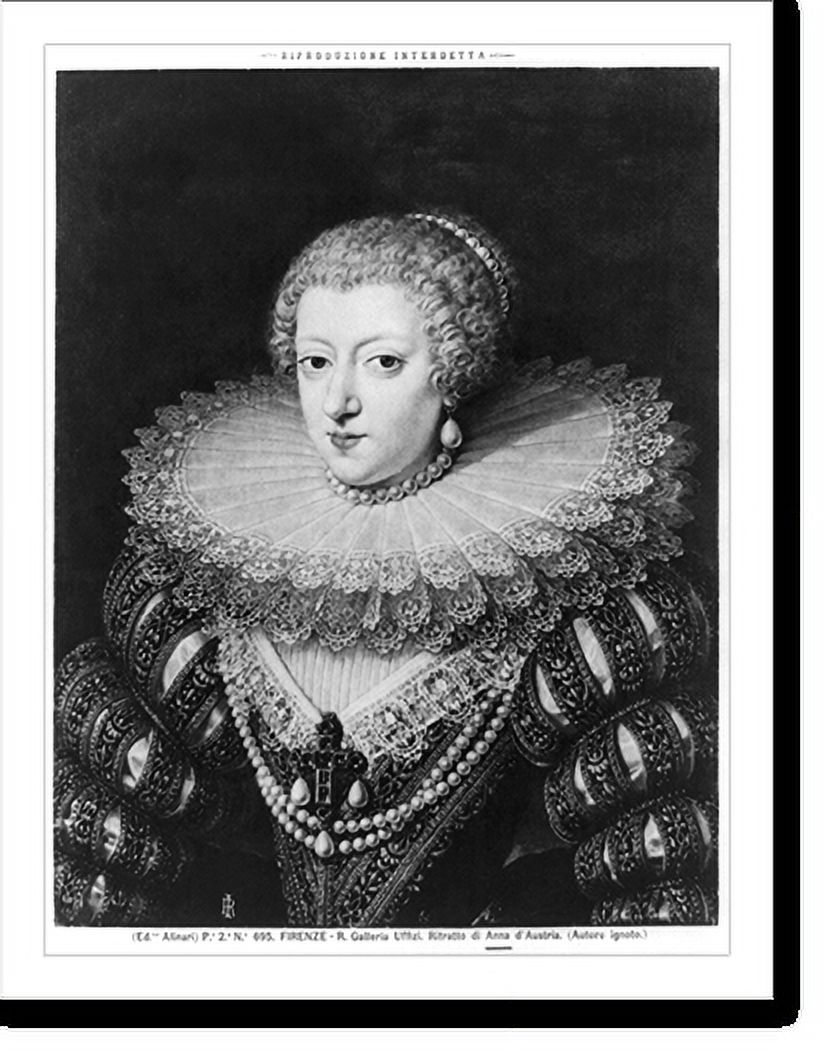 Historic Print, Anne, consort of Louis XIII, King of France, 1601-1666 ...
