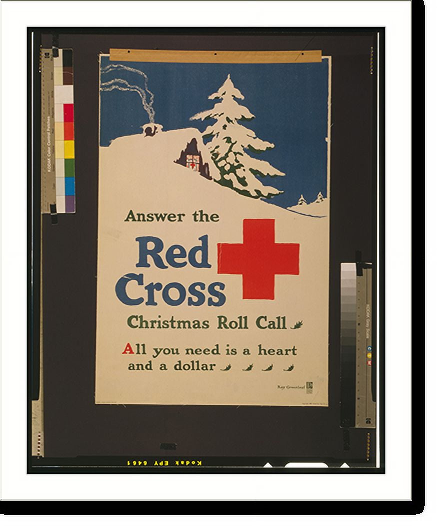 Historic Print, Answer the Red Cross Christmas roll call All you need ...