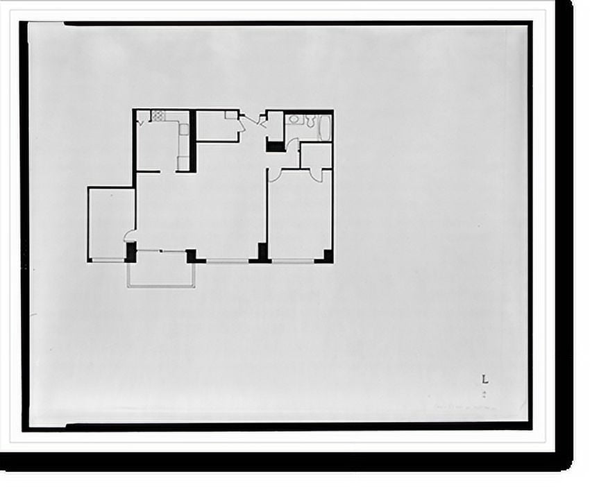 Historic Print, [Apartment house (The Promenade") for Landow & Company ...