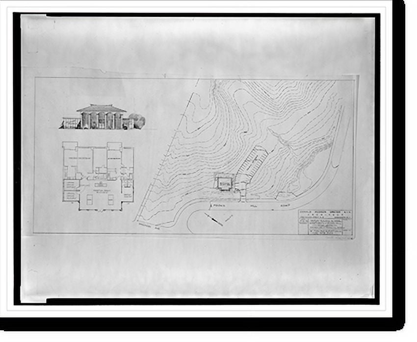 Historic Print, [Apartment house (The Promenade") for Landow & Company ...