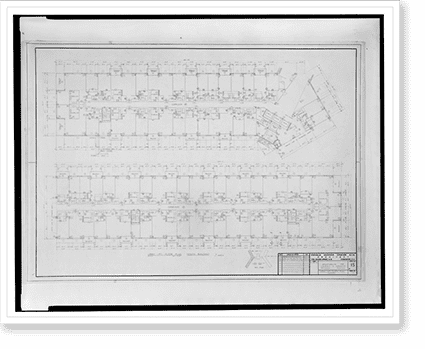 Historic Print, [Apartment house (The Promenade") for Landow & Company ...