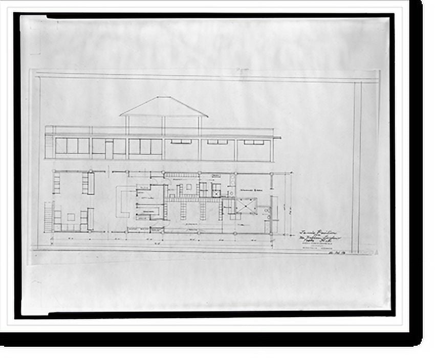 Historic Print, [Apartment house (The Promenade") for Landow & Company ...
