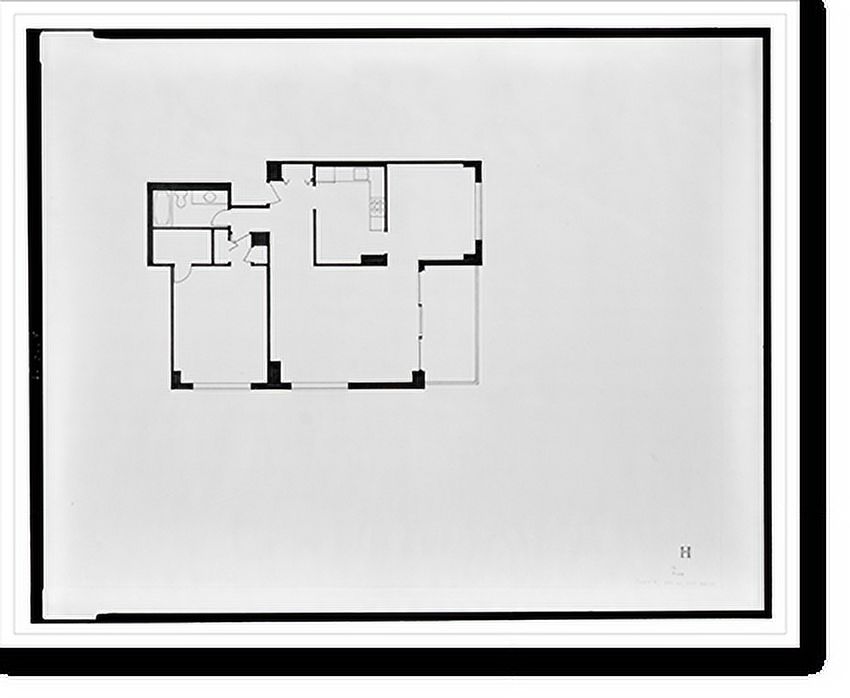 Historic Print, [Apartment house (The Promenade") for Landow & Company ...