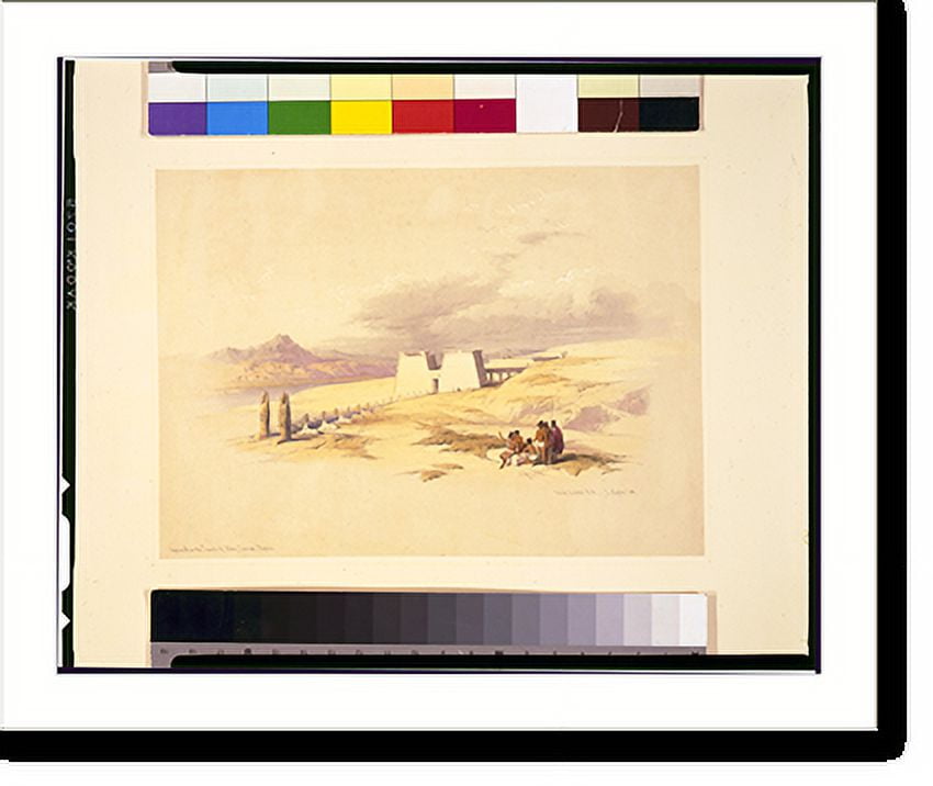 Historic Print, Approach of the Temple of Wady Saboua. Nubia.David ...
