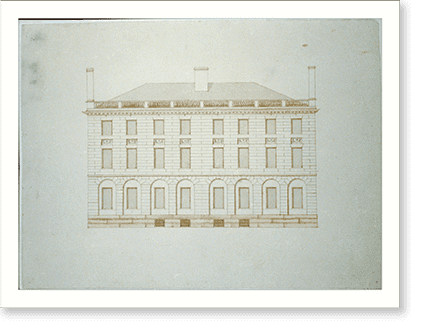 Historic Print, Architectural drawing for houses (Blake-Tuckerman ...