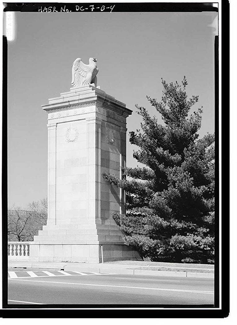 Historic Print, Arlington Memorial Bridge, Boundary Channel Extension ...