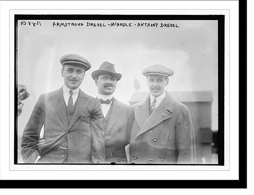 Historic Print, Armstrong Drexel, McArdle, and Anthony Drexel, standing ...