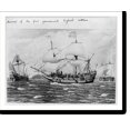 Historic Print, Arrival of the first permanent English settlers off ... Historic Print, Arrival of the first permanent English settlers off ...