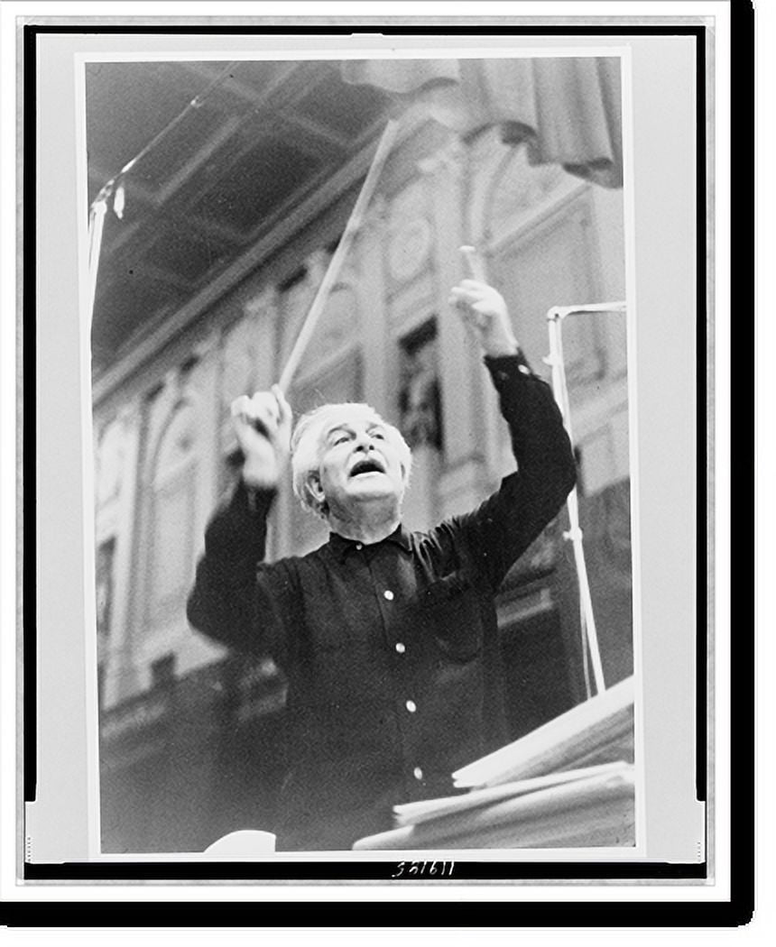 Historic Print, [Arthur Fiedler, half-length portrait, facing slightly ...