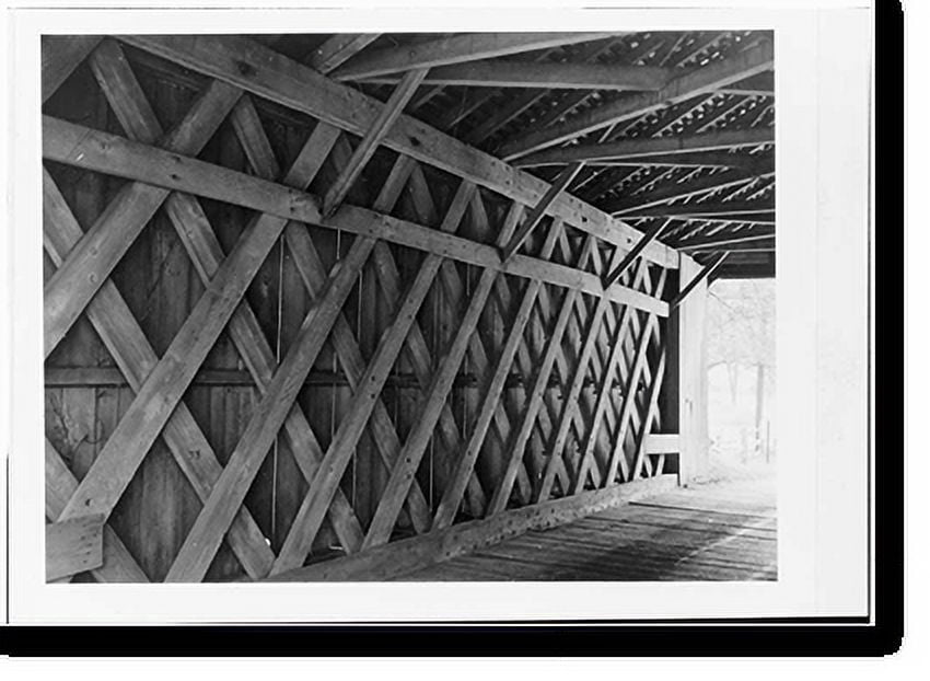 Historic Print, Ashland Covered Bridge, Red Clay Creek-Barley Mill Road ...