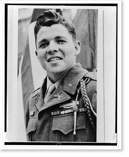 Historic Print, [Audie Murphy, head-and-shoulders portrait, facing ...