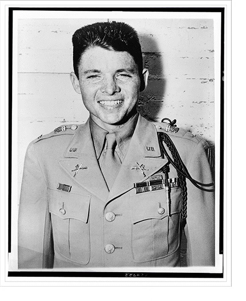 Historic Print, [Audie Murphy, head-and-shoulders portrait, facing ...