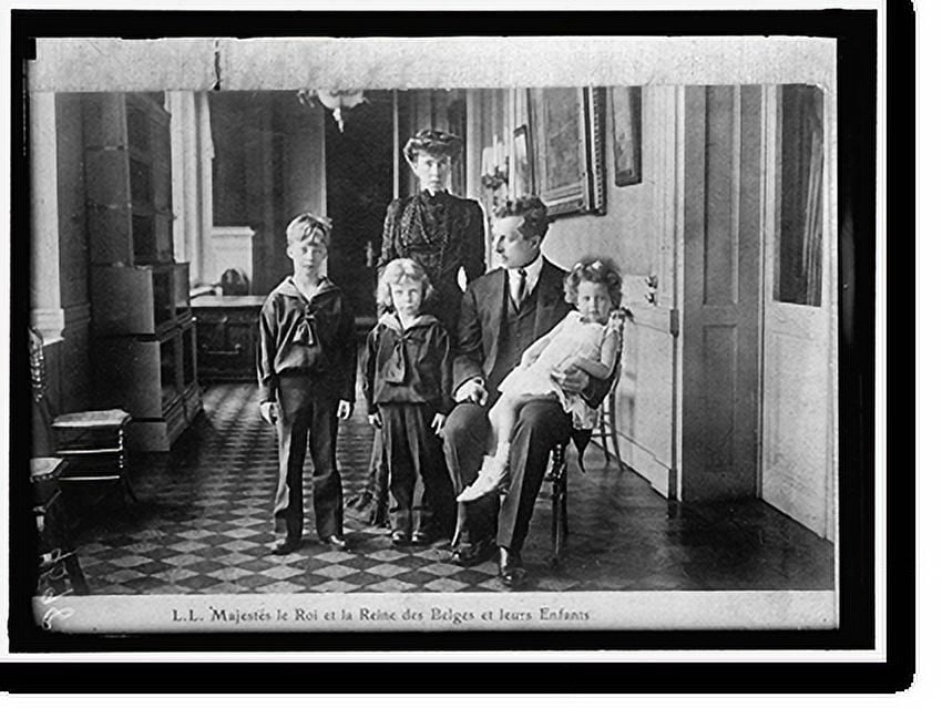 Historic Print, BELGIAN ROYAL FAMILY. KING AND ROYAL FAMILY, 16" x 20 ...