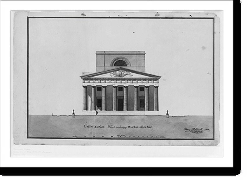 Historic Print, [Bank building (2nd Bank of the United States ...