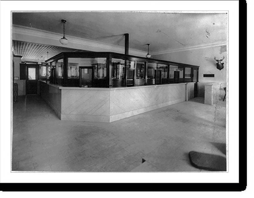 Historic Print, [Banks & banking - Interiors: St. Lawrence County ...