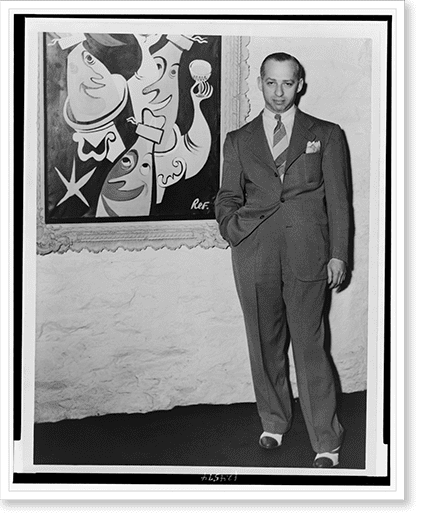 Historic Print, [Barney Josephson, full-length portrait, standing next ...