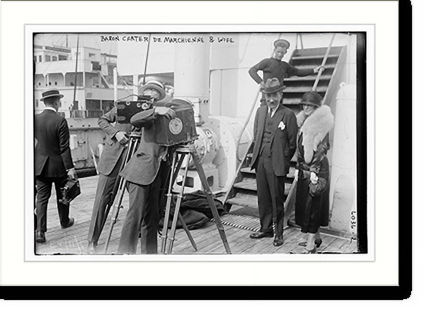 Historic Print, Baron Carter De Marchienne and wife, 16" x 20 ...