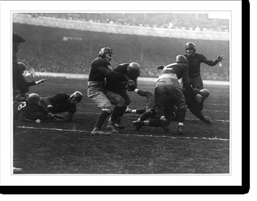 Historic Print, Barron of Georgia Tech ramming thru Penn State's line ...