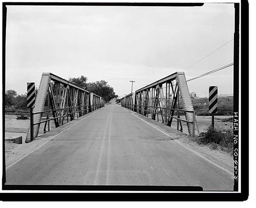 Historic Print, Baseline Bridge, Spanning South Platte River on County ...