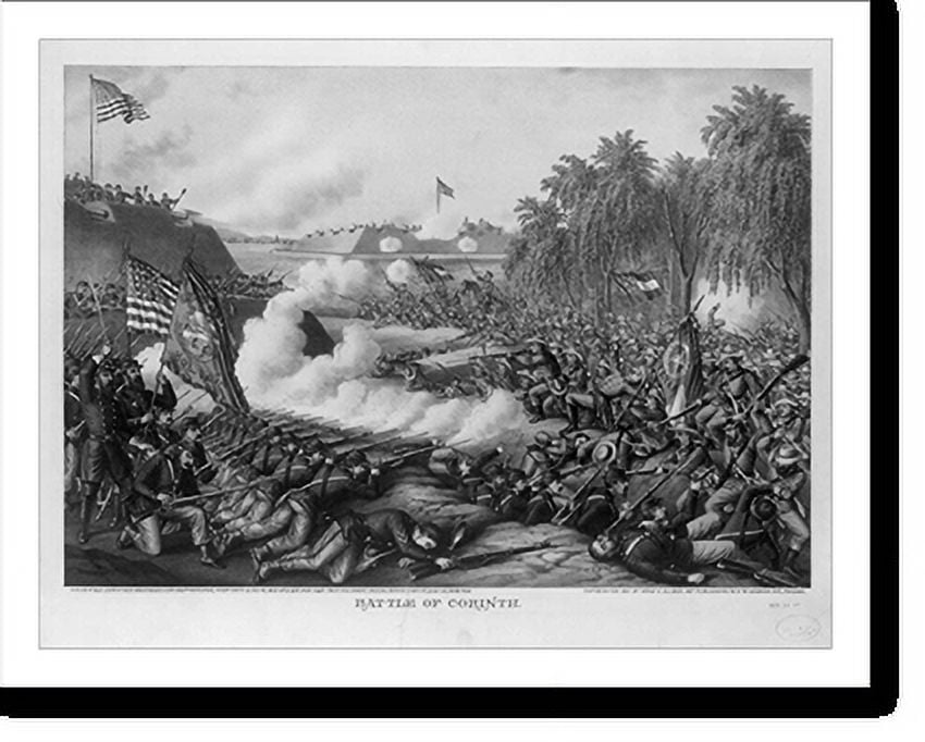 Historic Print, Battle of Corinth. Oct 3 & 4 1862. Union (Gen ...
