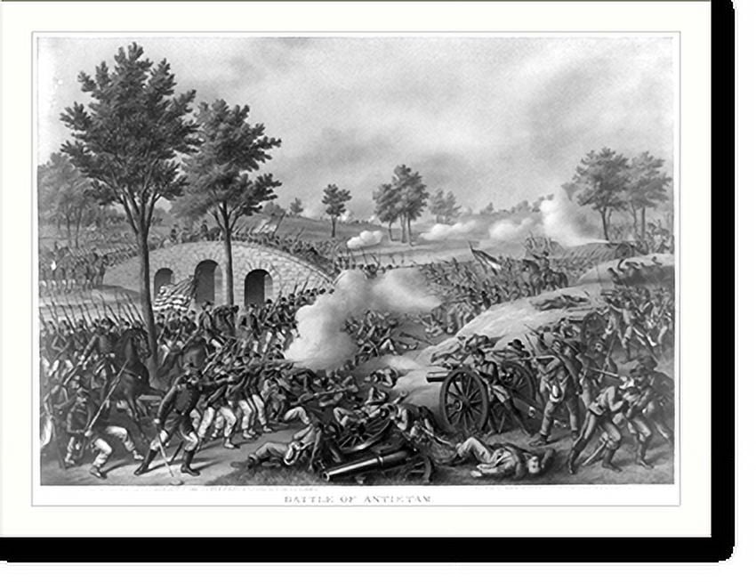 Historic Print, Battle of Antietam. Army of the Potomac: Gen. Geo. B ...