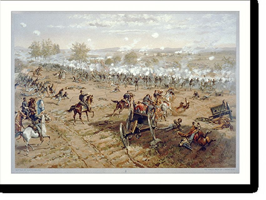 Historic Print, Battle of Gettysburg - 3, 16" x 20" - Walmart.com