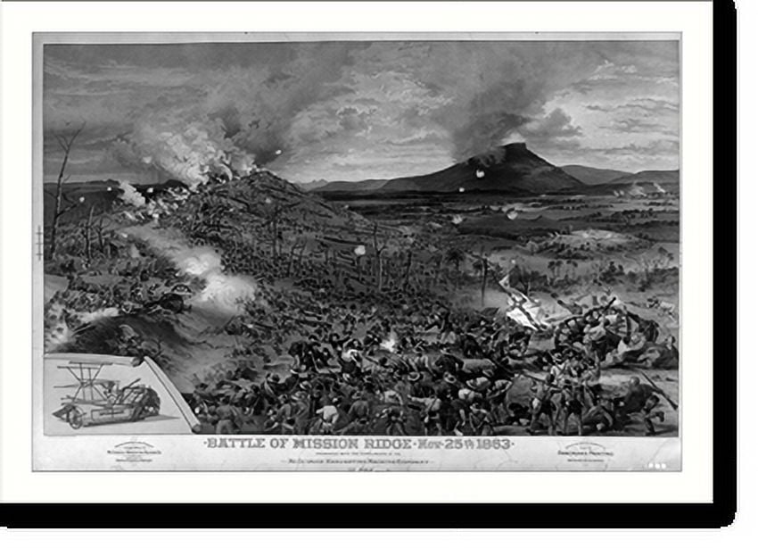 Historic Print, Battle of Mission RidgeBattle of Missionary Ridge, 16 ...