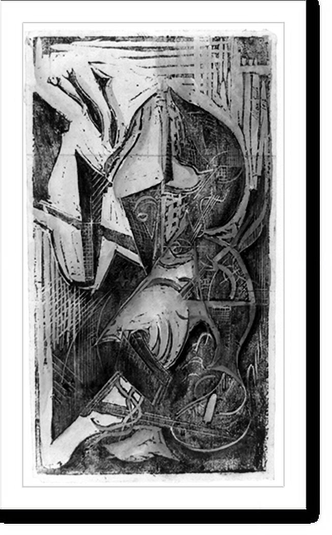 Historic Print, Battle of the fish.Max Ernst 1917., 16" x 20" - Walmart.com