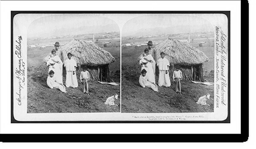Historic Print, Be it ever so humble, there's no place like home ...