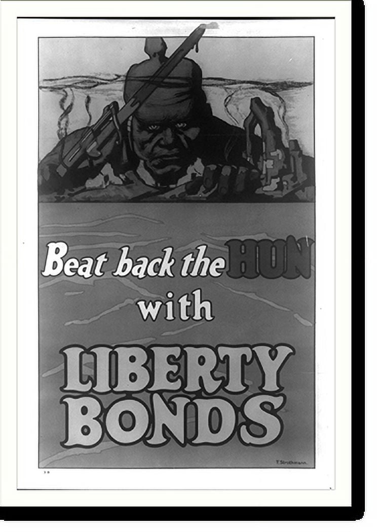 Historic Print, Beat back the hun with liberty bonds. F. Strothmann ...