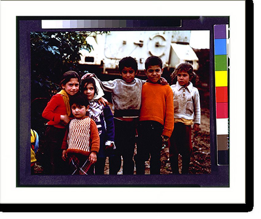 Historic Print, Beirut-Sabra and Chatila. Palestinian children with ...