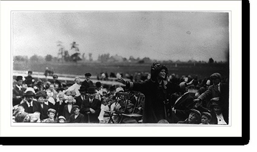 Historic Print, Belle Case La Follette speaking for women suffrage at ...