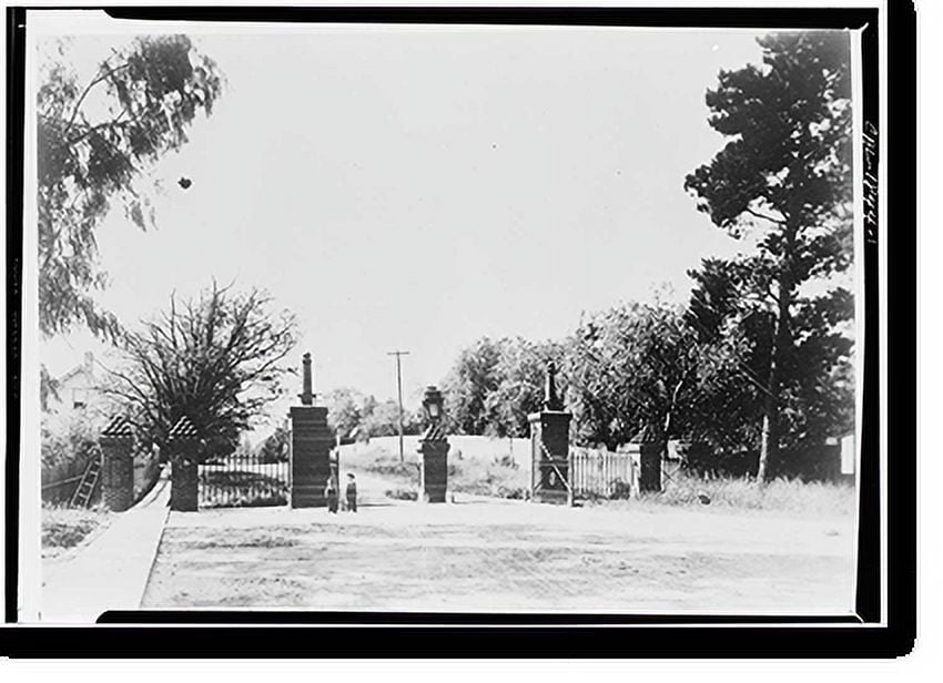 Historic Print, Benicia Arsenal, Main Gateway, Benicia, Solano County ...