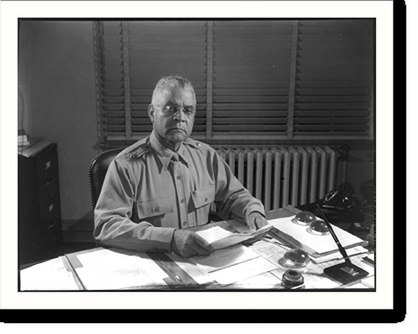 Historic Print, [Benjamin Davis, half-length portrait, seated at desk ...