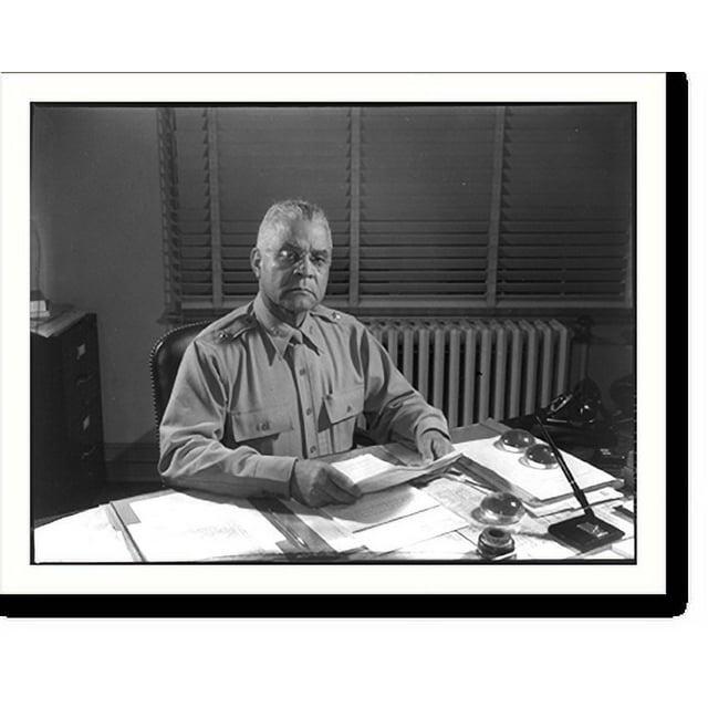 Historic Print, [Benjamin Davis, half-length portrait, seated at desk ...