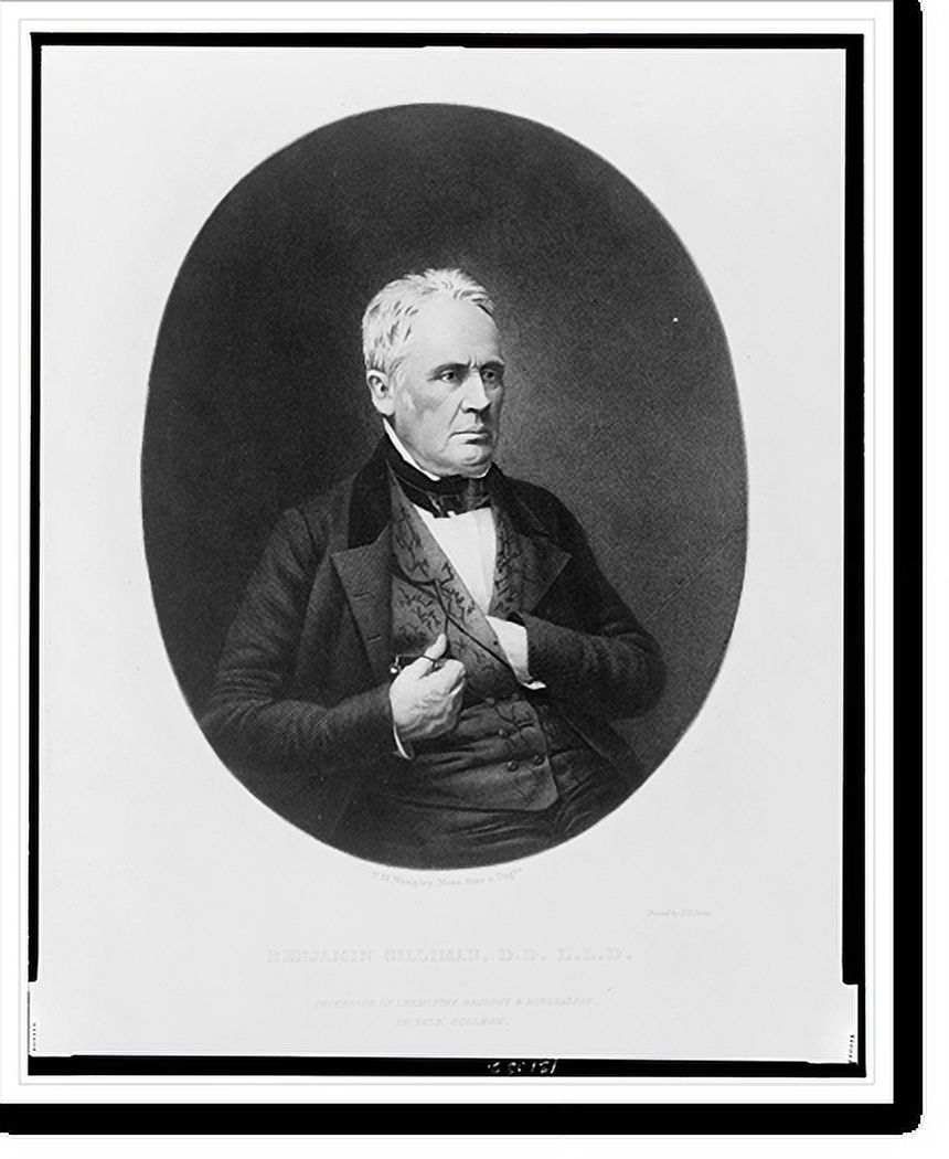 Historic Print, Benjamin Silliman, D.D. L.L.D. Professor of chemistry ...