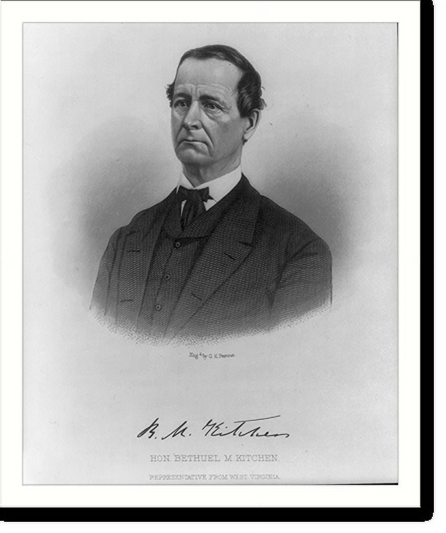Historic Print, [Bethuel M. Kitchen, head-and-shoulders portrait ...