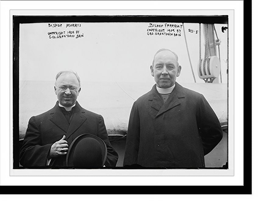 Historic Print, Bishop Morris and Bishop Farrelly, on boat, 16" x 20 ...