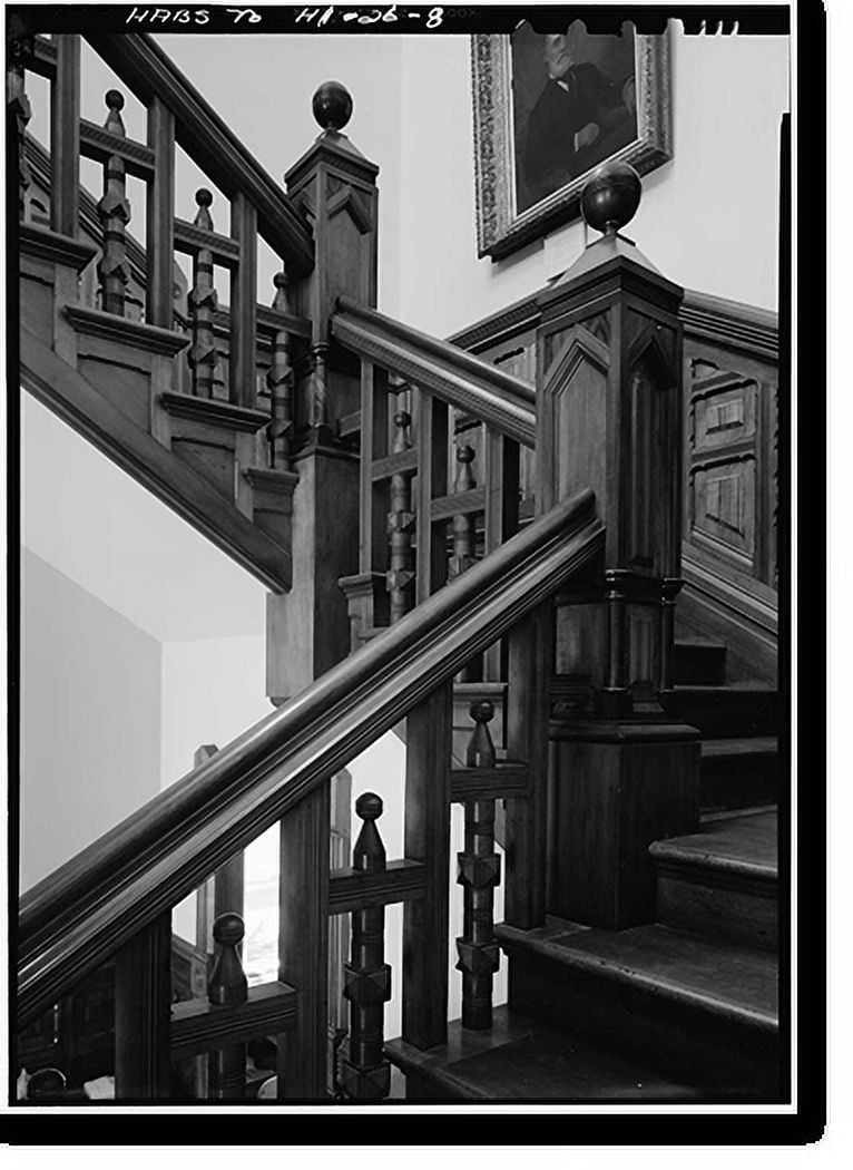 Historic Print, Bishop Museum, Main Building, Likelike Highway ...