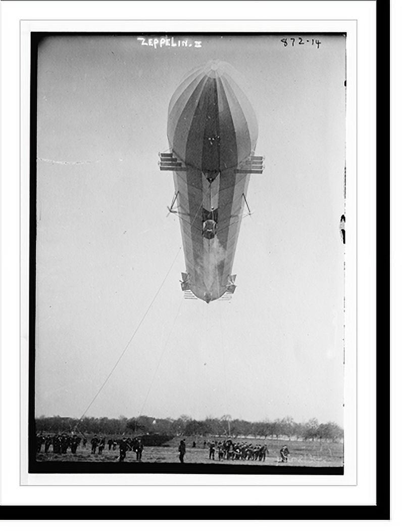 Historic Print, Blimp, Zeppelin No. 3, in flight - 3, 16" x 20 ...