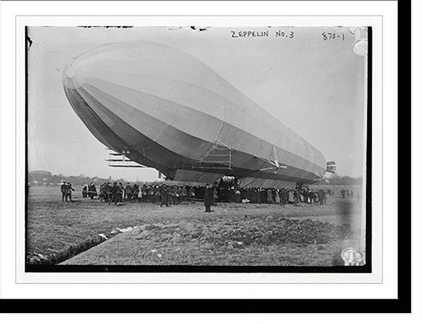 Historic Print, Blimp, Zeppelin No. 3, on ground, 18" x 24" - Walmart.com