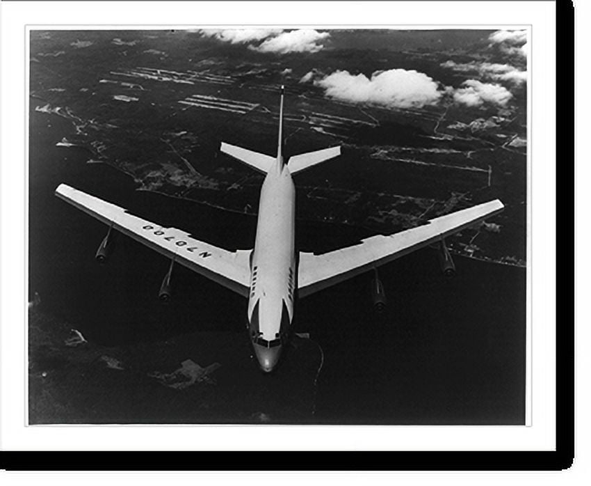 Historic Print, Boeing 707 in the air; America's first jet transport ...