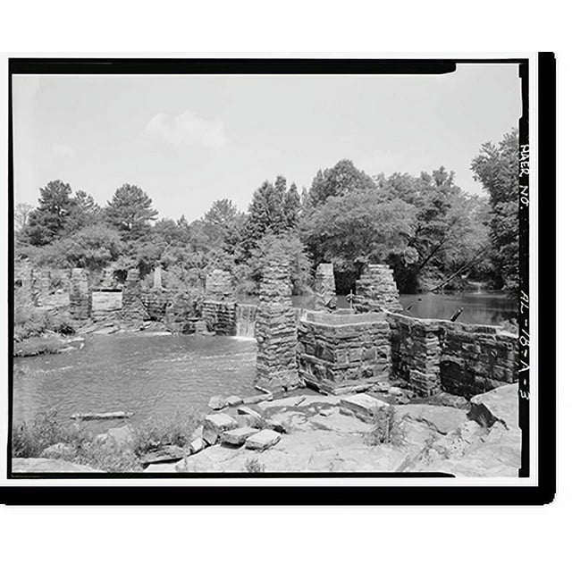 Historic Print, Boshell's Mill, Water Turbine, Across Lost Creek at ...