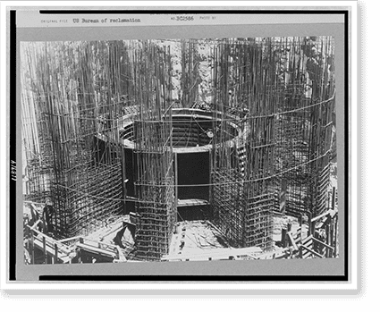 Historic Print, Boulder dam, between Arizona and Nevada. July 1934. Top ...