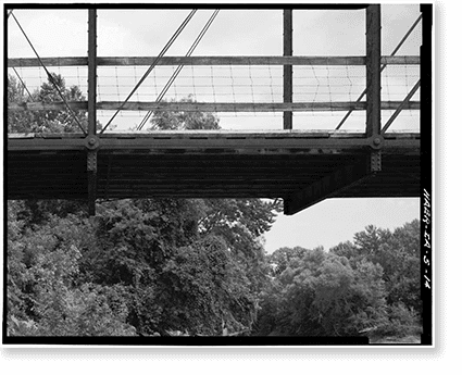 Historic Print, Boyleston Bridge, Spanning Skunk River, Jackson Twp ...