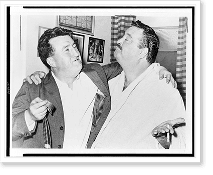 Historic Print, [Brendan Behan with Jackie Gleason in Gleason's ...