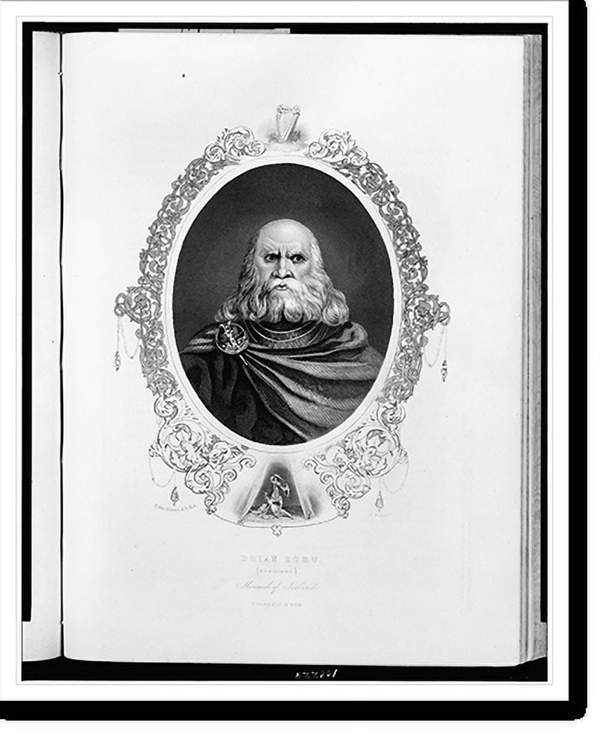 Historic Print, Brian Boru. (Boroimhe) Monarch of Ireland.H. MacManus ...